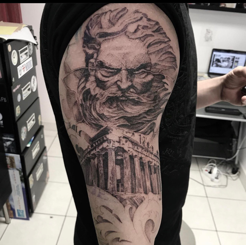 Parthenon tattoo | Orangetattooshop.com